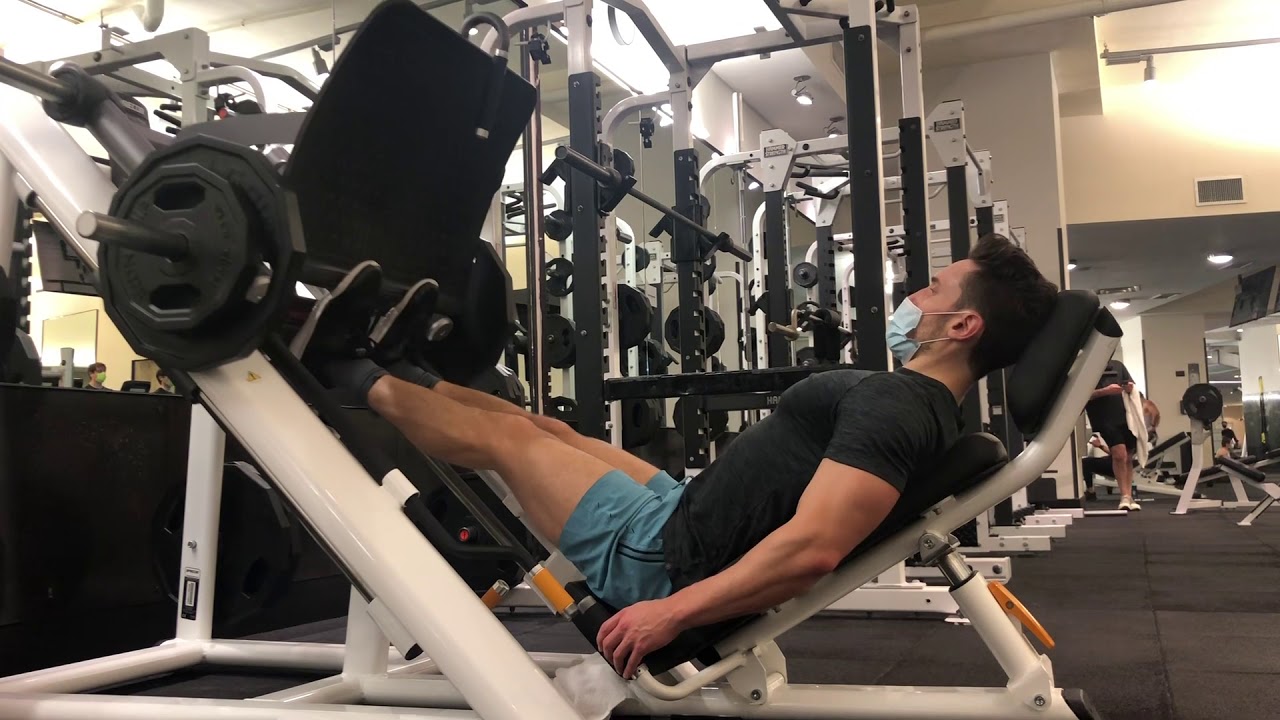 Calf Raises on Leg Press - YouTube