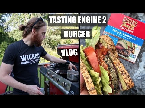 I Try the Engine 2 Burger at Parents (VEGAN) - YouTube