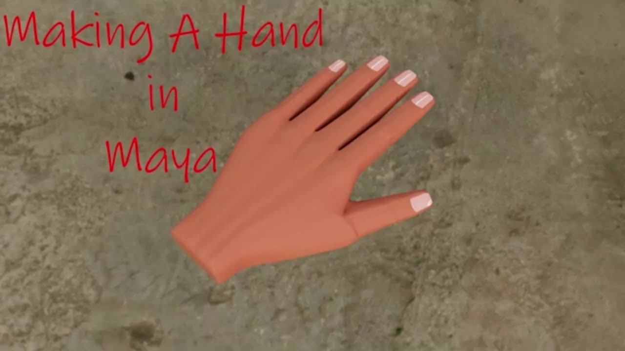 Modeling a Hand in Maya - Video #5 (Textures to Materials in Maya ...