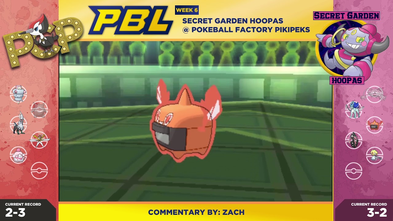 PBL S3W6 - Pokeball Factory Pikipeks vs Secret Garden Hoopas - YouTube