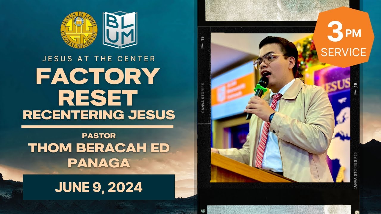 𝐉𝐈𝐋𝐆𝐌 Blumentritt | June 9, 2024 | 3 PM | Ps. Thom Beracah Ed Panaga - YouTube