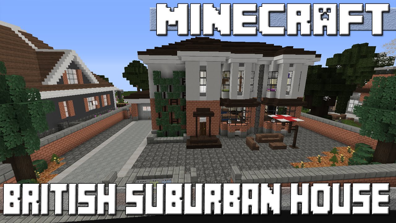 Minecraft British Suburban House | Modern House Showcase 3 - YouTube