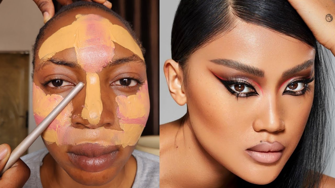 Viral "BOLD GLAMOUR" 😱 Makeup Transformation 👆 Makeup Tutorial 🔥 ...