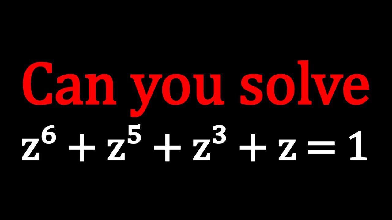 A Homemade Hexic Equation | Problem 468 - YouTube