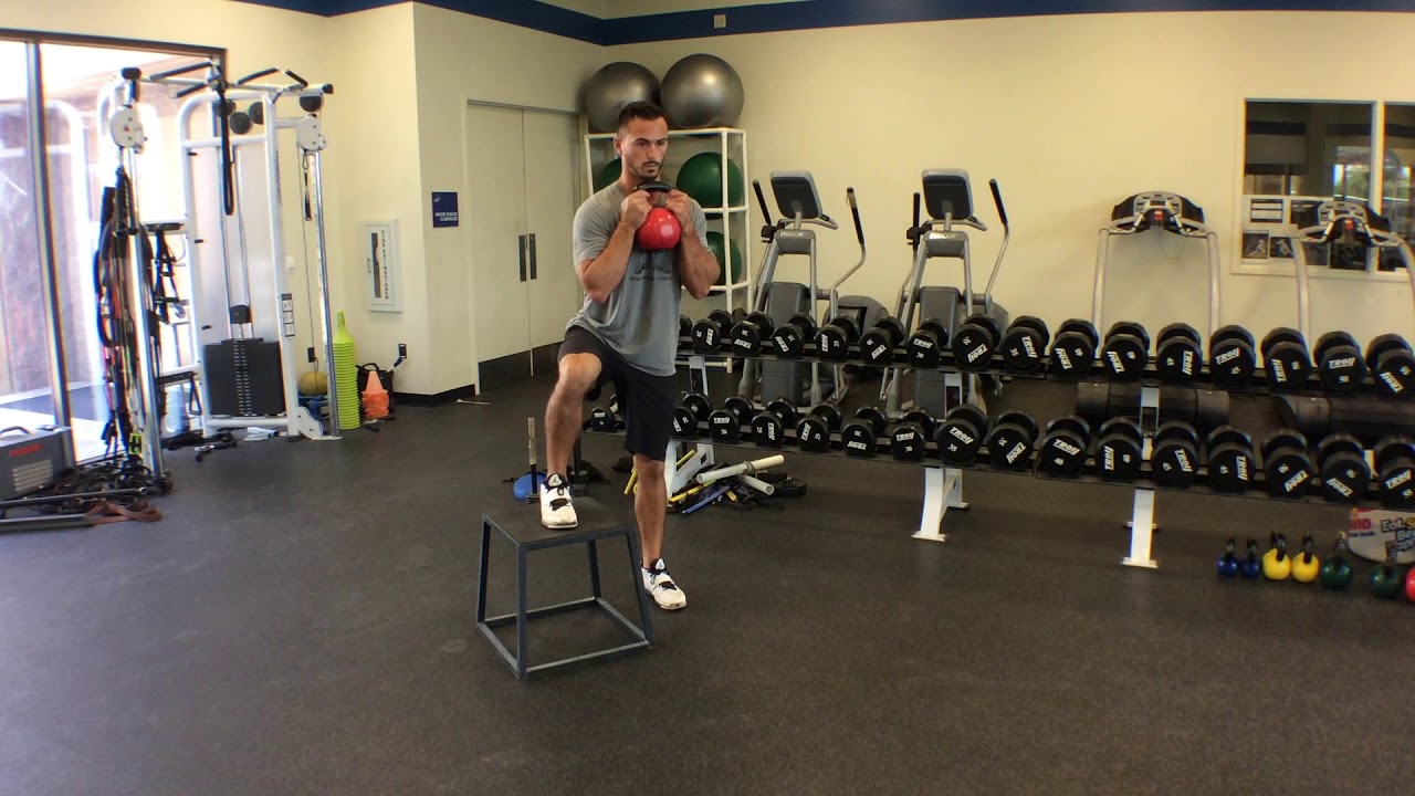 KB Goblet Lateral Step Up - YouTube