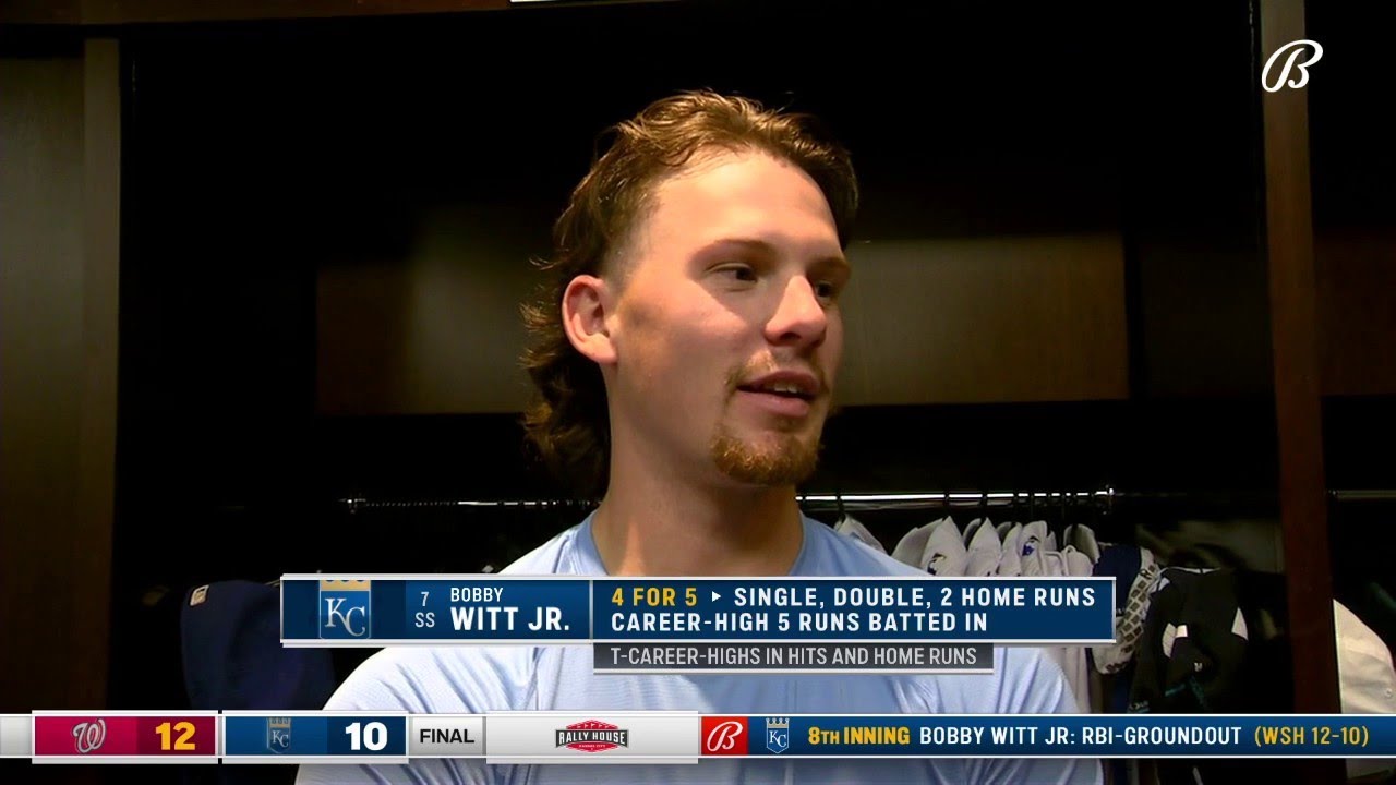 Bobby Witt Jr. 'ready to get things rolling' after four-hit night - YouTube