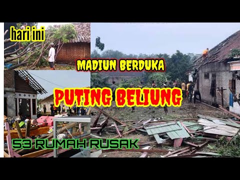 HARI INI PUTING BELIUNG HANCURKAN 53 RUMAH DAN DUA ORANG LUKA LUKA