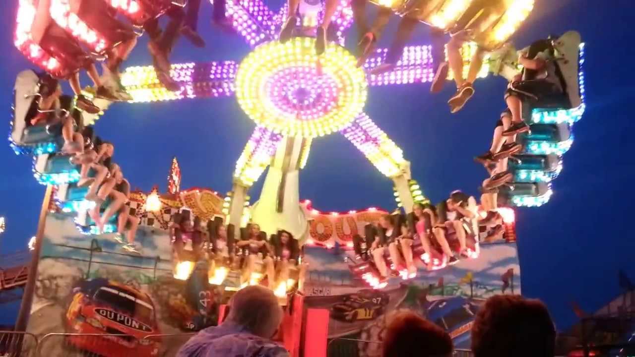 Riding scary fair rides - YouTube