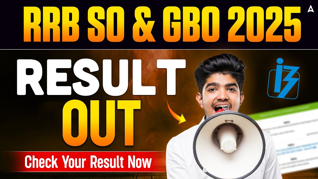 RRB SO Result 2025 | RRB GBO Result 2025 | RRB SO & GBO Result Out ...