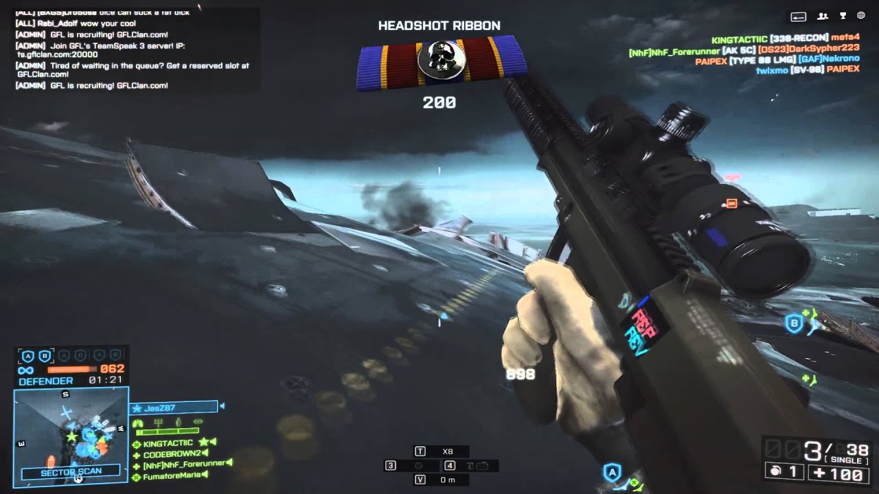 BF4: Nice 338-Recon Streak! (Shadowplay Quality Test) - YouTube