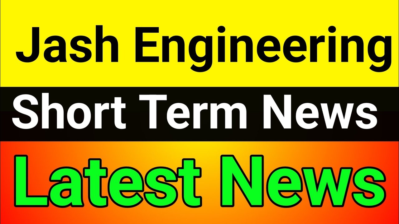 Jash Engineering share analysis🪀jash engineering share latest🚀jash ...