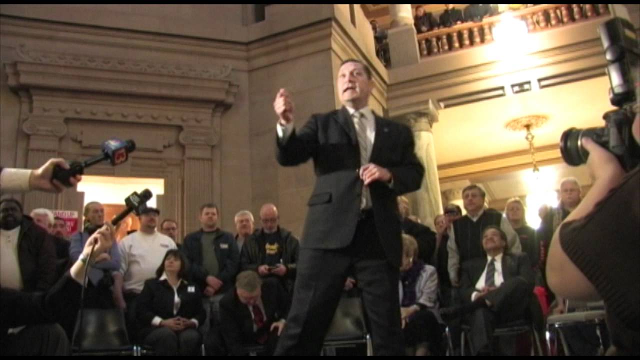 Rep. Terry Goodin Speaks During Public Caucus - YouTube