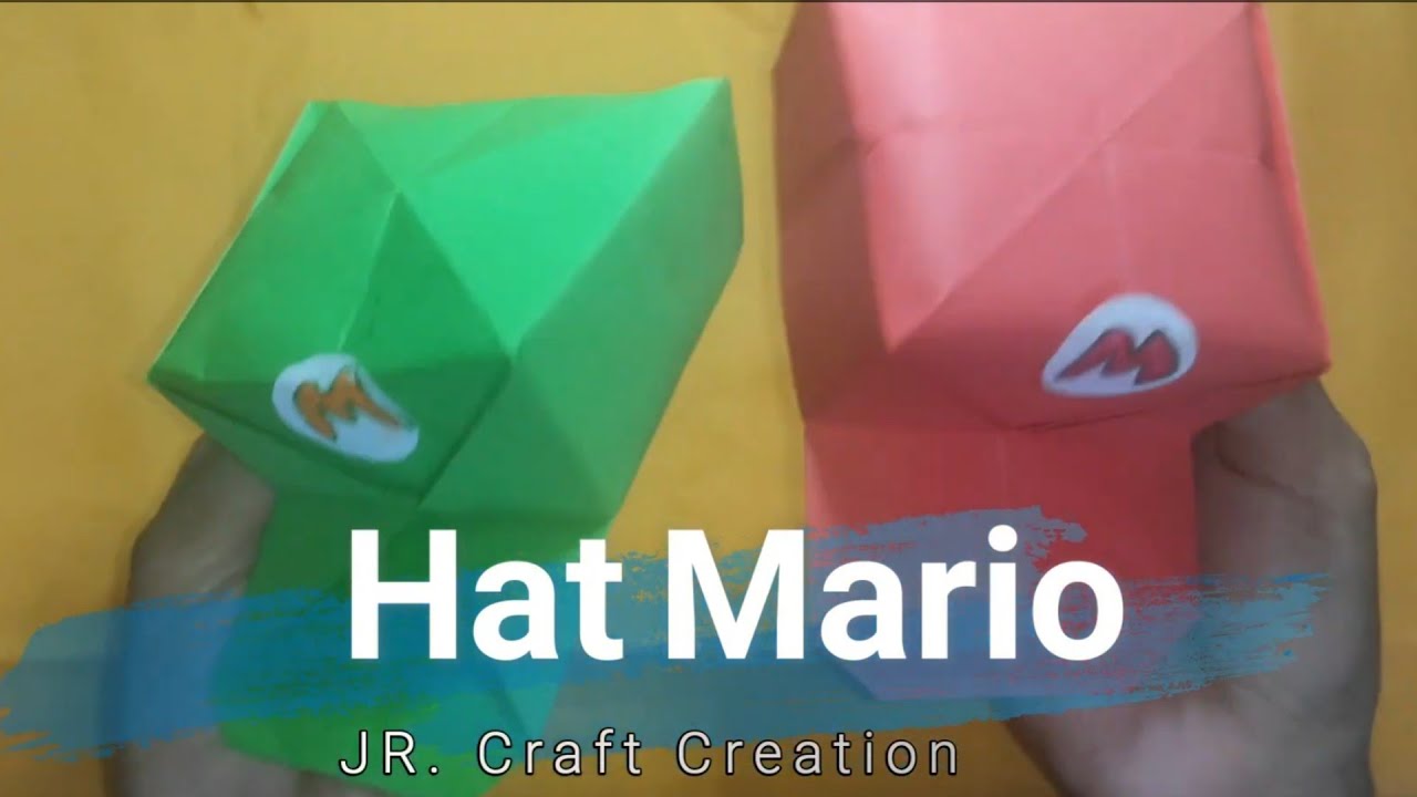Papercraft Building Mario's Hat - Mario - Paper Mario Hat - Super - YouTube