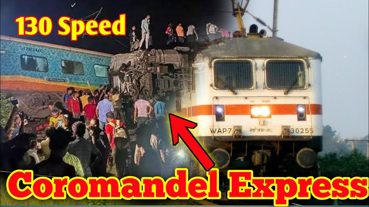 COROMANDEL EXPRRESS accident happened at speed 130 || Live accident ...