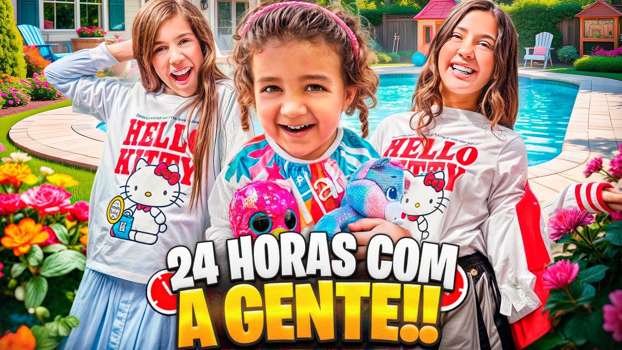 24 HORAS COM AS IRMÃS PINA *Tudo que fizemos - YouTube