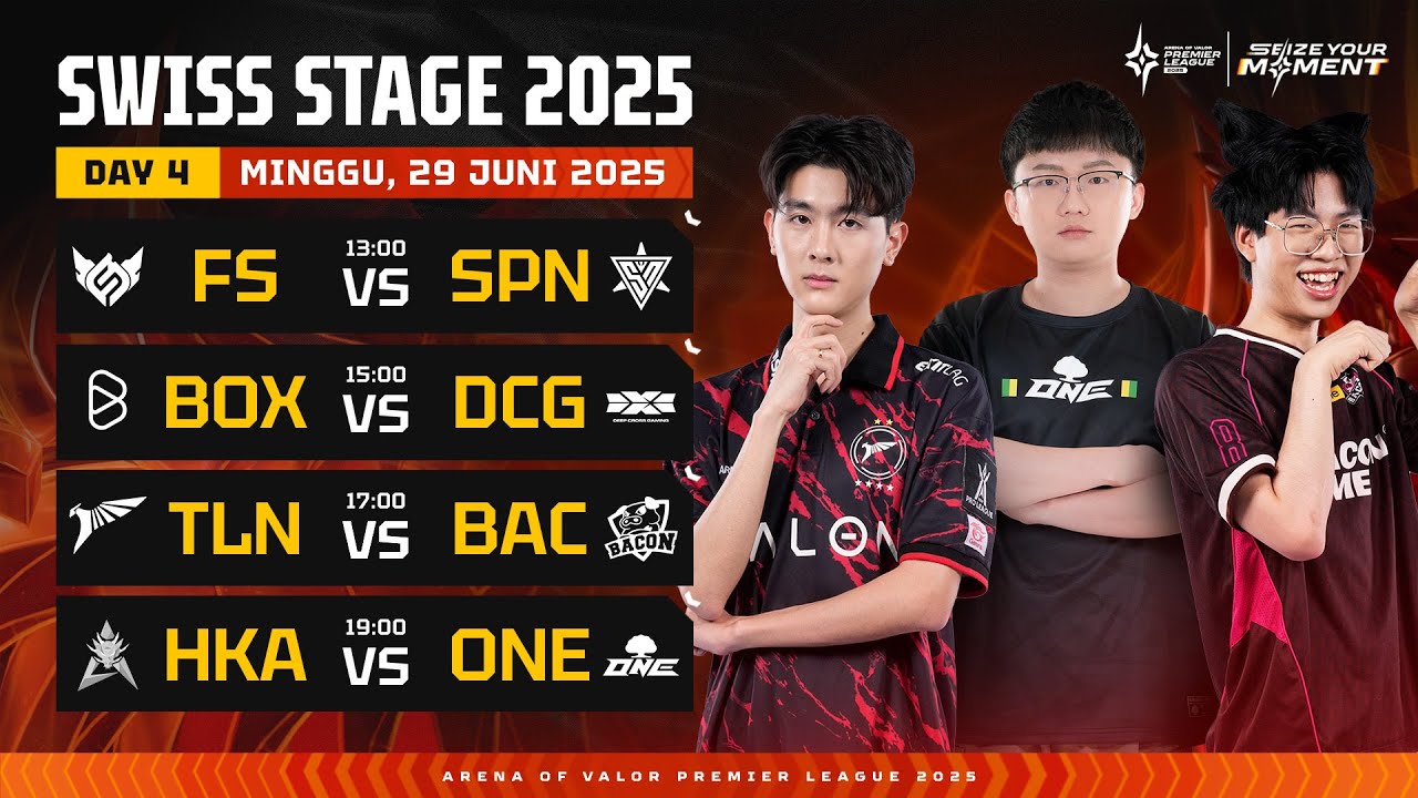 Swiss Stage APL 2025 Day 4 | Round 0-1 | Garena AOV Indonesia - YouTube