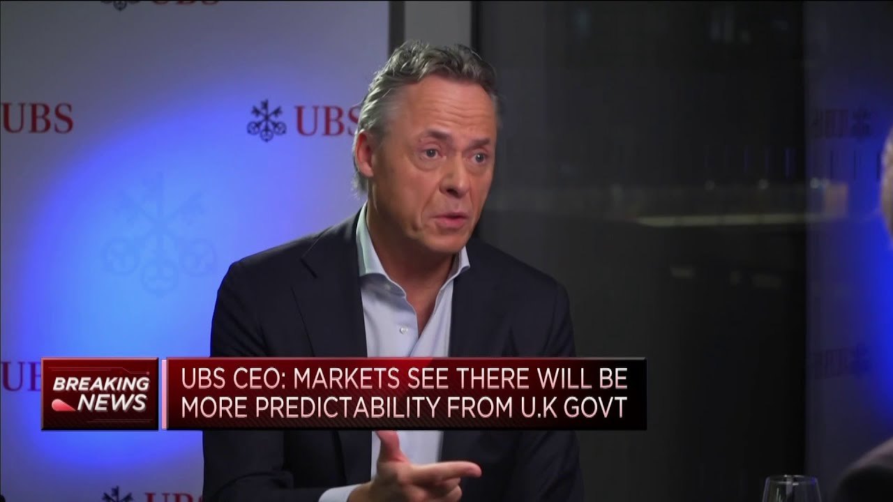UBS CEO: Markets see more consistency between fiscal, central bank ...
