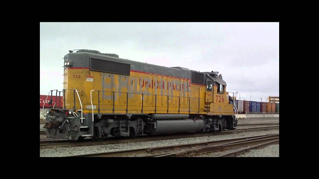 Remote Controlled Union Pacific EMD GP38-2 Going Solo at Union Pacific ...