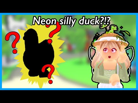 Making a neon silly duck!! Adopt Me! - YouTube