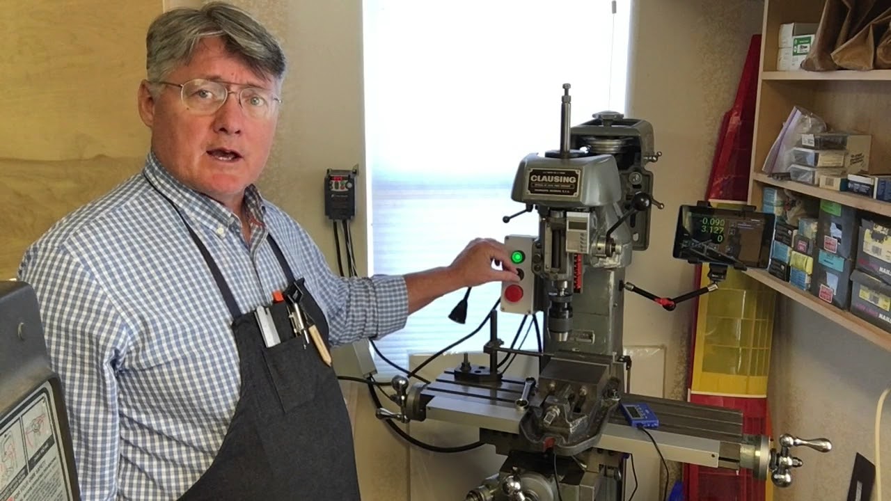 Clausing 8520 TouchDRO - YouTube