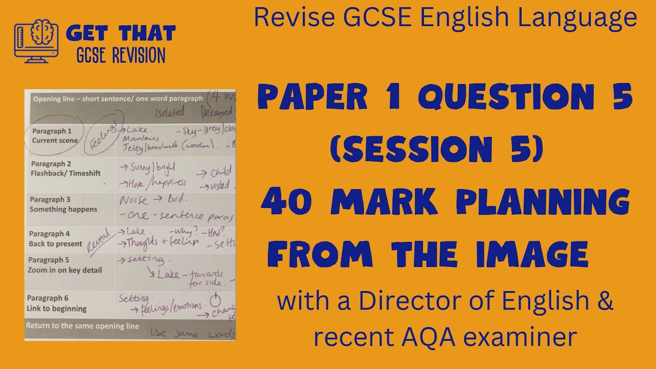 AQA GCSE English Language Paper 1, Question 5, Session 5 - YouTube