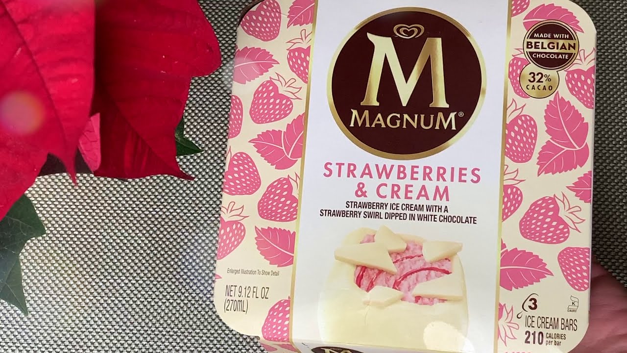 Magnum Ice Cream White Chocolate And Strawberry