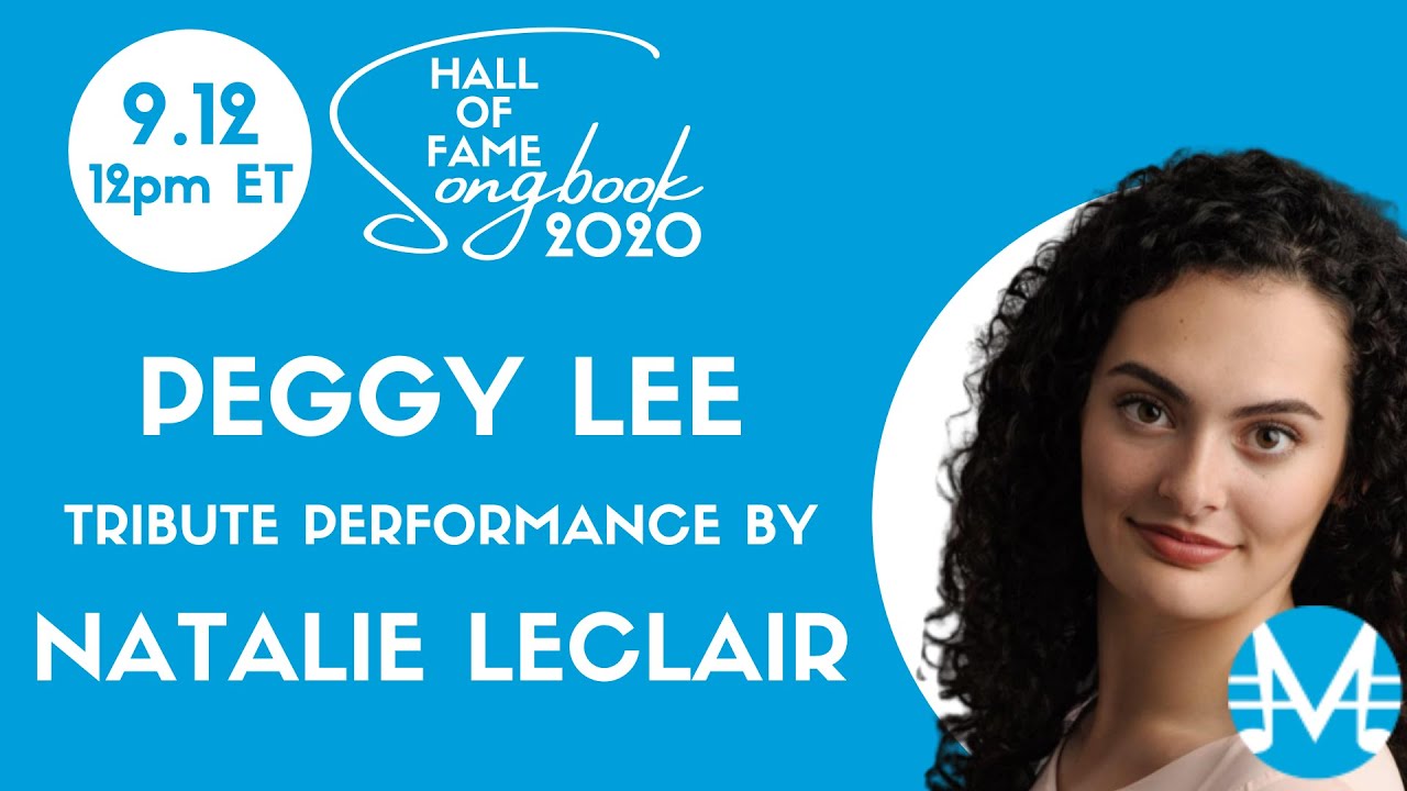 Peggy Lee Tribute - Songbook Academy's Natalie Leclair - YouTube