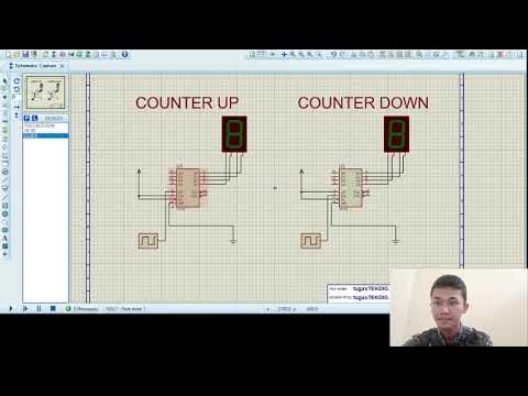 SIMULASI COUNTER UP DAN COUNTER DOWN | TEKNIK DIGITAL - YouTube