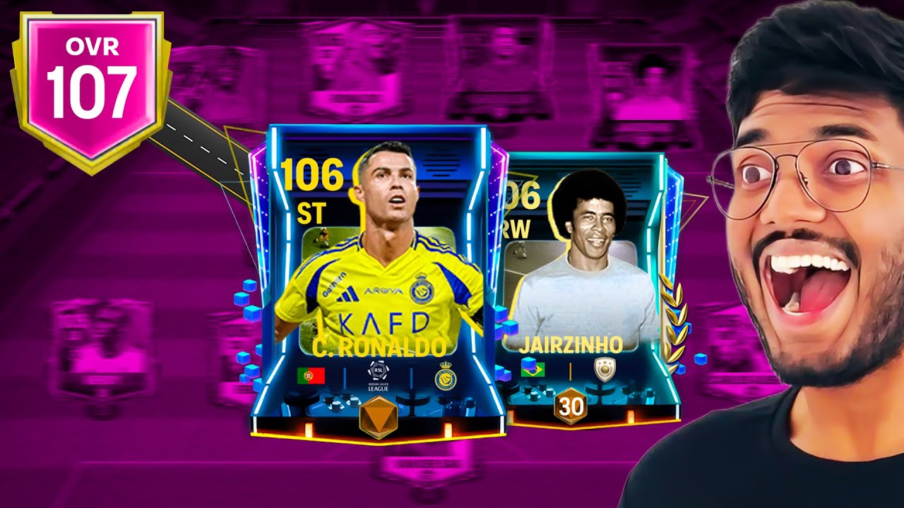 Welcome CR7 & Jairzinho! Road to 107 OVR Continues - FC MOBILE - YouTube
