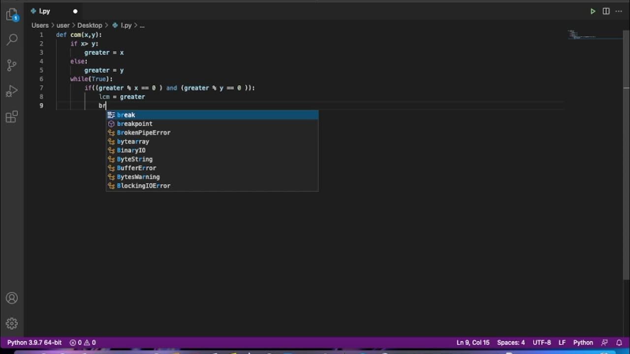 Python Programming to Find LCM || LCM of given number || Python program to Find LCM || Python ...