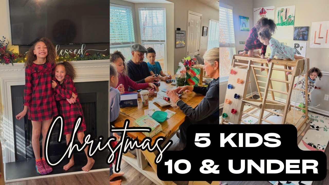 SURPRISE VISITORS! | CHRISTMAS FOR 5 KIDS 10 & UNDER| 🧼CLEANING UP THE ...