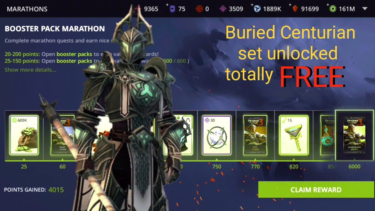 🟠 SHADOW FIGHT 3 I UNLOCKED BURIED CENTURION SET FOR FREE - YouTube
