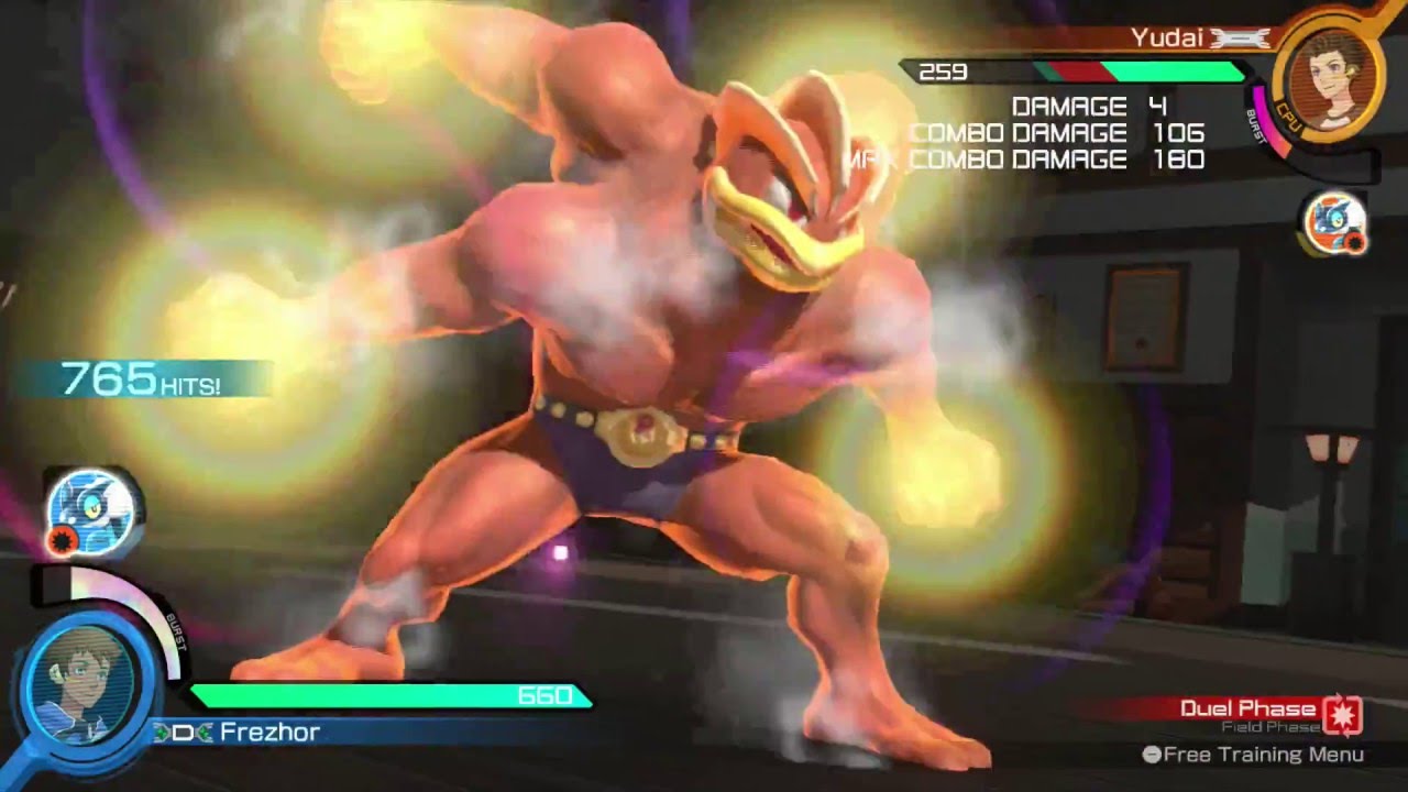 Pokken Tournament (Machamp) Burst Attacks /Exhibition Specials /Pokemon ...
