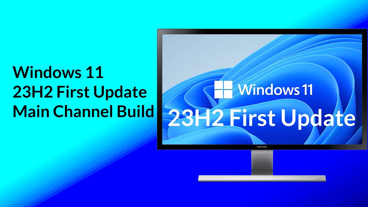 Windows 11 November 2023 Update: First Update for 23H2 in the Main ...