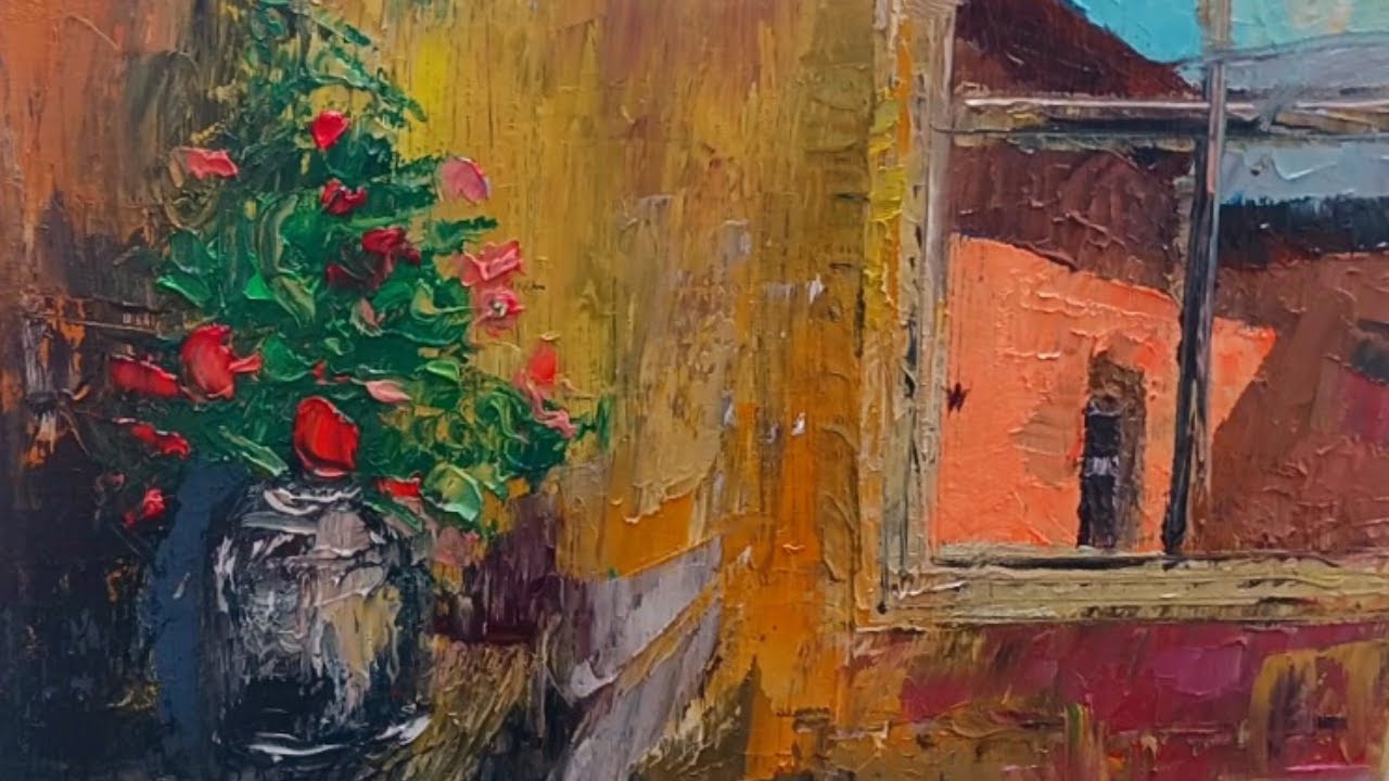 LIVE PAINTING AND HISTORICAL REFERENCES. "REFLECTIONS THROUGH A WINDOW ...