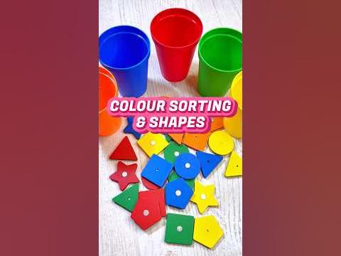 Colour & Shapes Sorting Game for Toddlers | Educational Activities for ...
