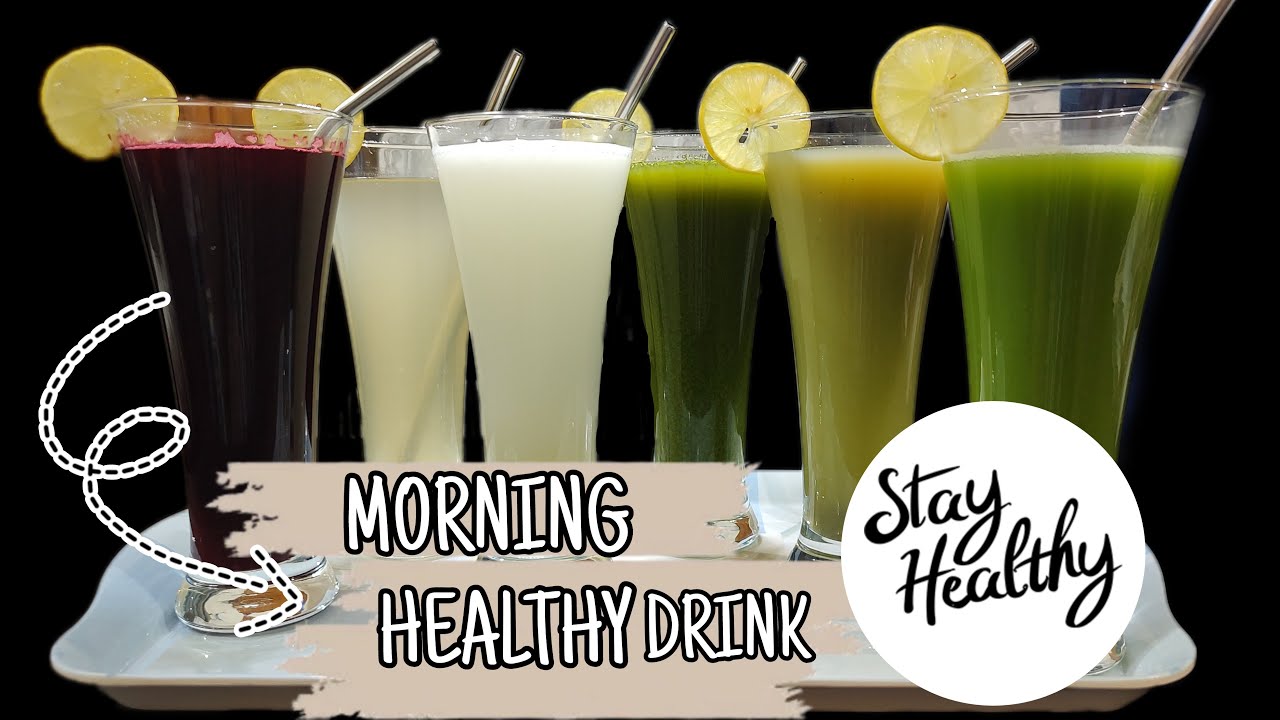 6 Morning Healthy Drinks | Healthy Drinks Recipe | Detox Drinks - YouTube