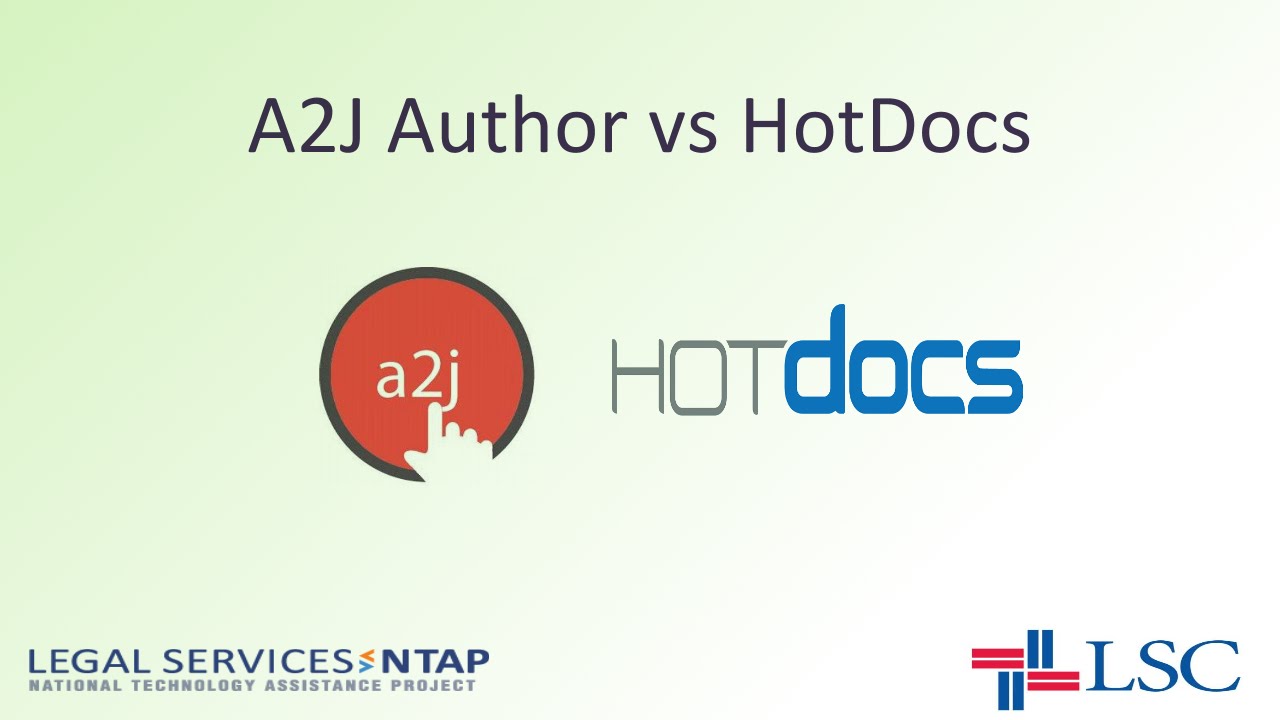 A2J Author vs HotDocs - YouTube