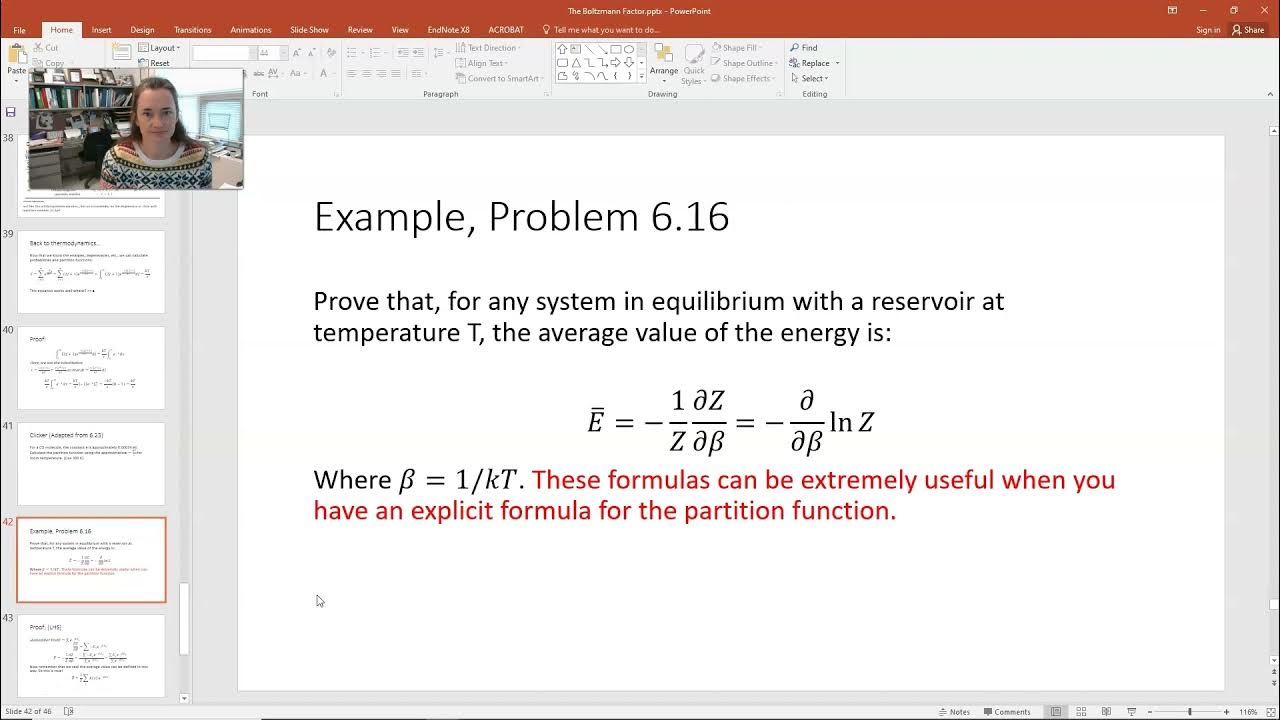 Finding the partition function for rotational energy states - YouTube