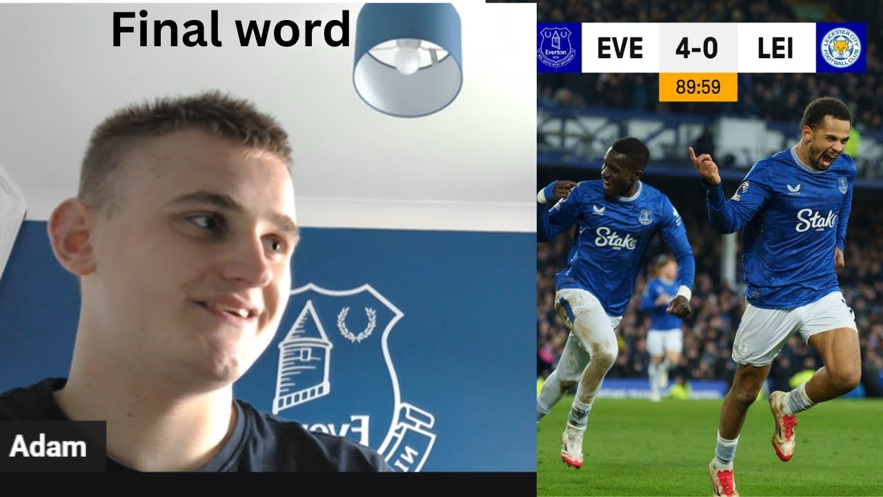 Final word Everton 4-0 Leicester wow . you never showed so brightly ...