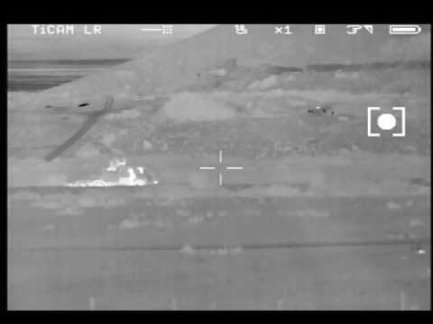 Live Firing Viewed through Thermal Imaging Binoculars TiCAM 750 - YouTube
