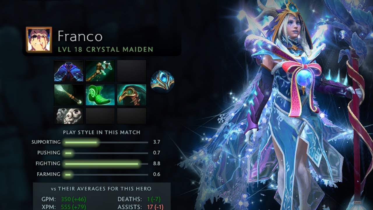 Crystal Maiden Replay 7.32C Hard Support - Immortal Player - Vs Viper ...