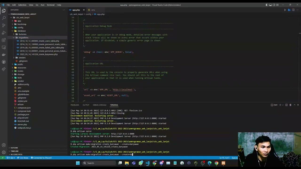 UTS Pemrograman web lanjut - YouTube