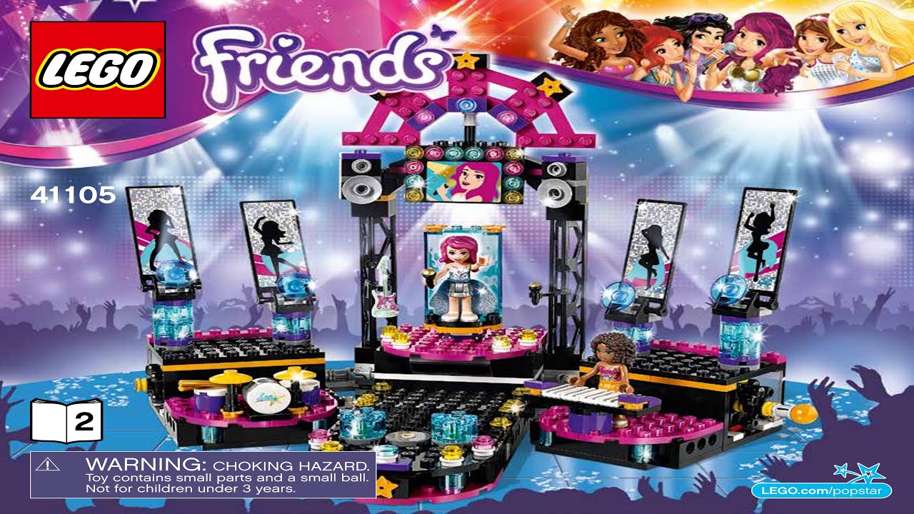 LEGO instructions - LEGO Friends - 41105 - Pop Star Show Stage (Book 2 ...