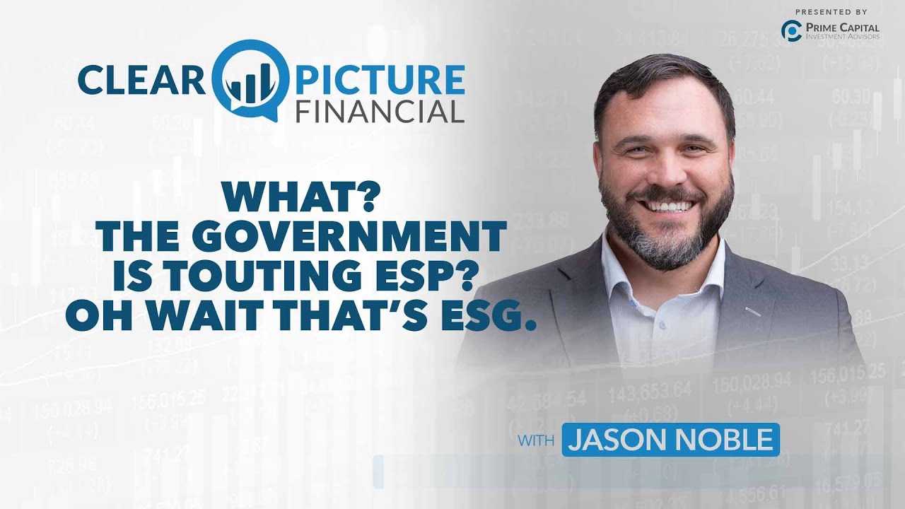 What? The government is touting ESP? Oh wait that’s ESG. - YouTube