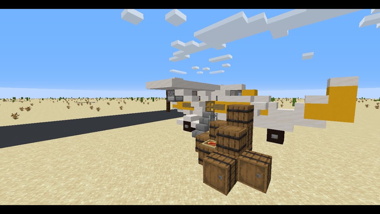 HOW TO BUILD A SMALL CARGO PLANE IN MINECRAFT! - YouTube
