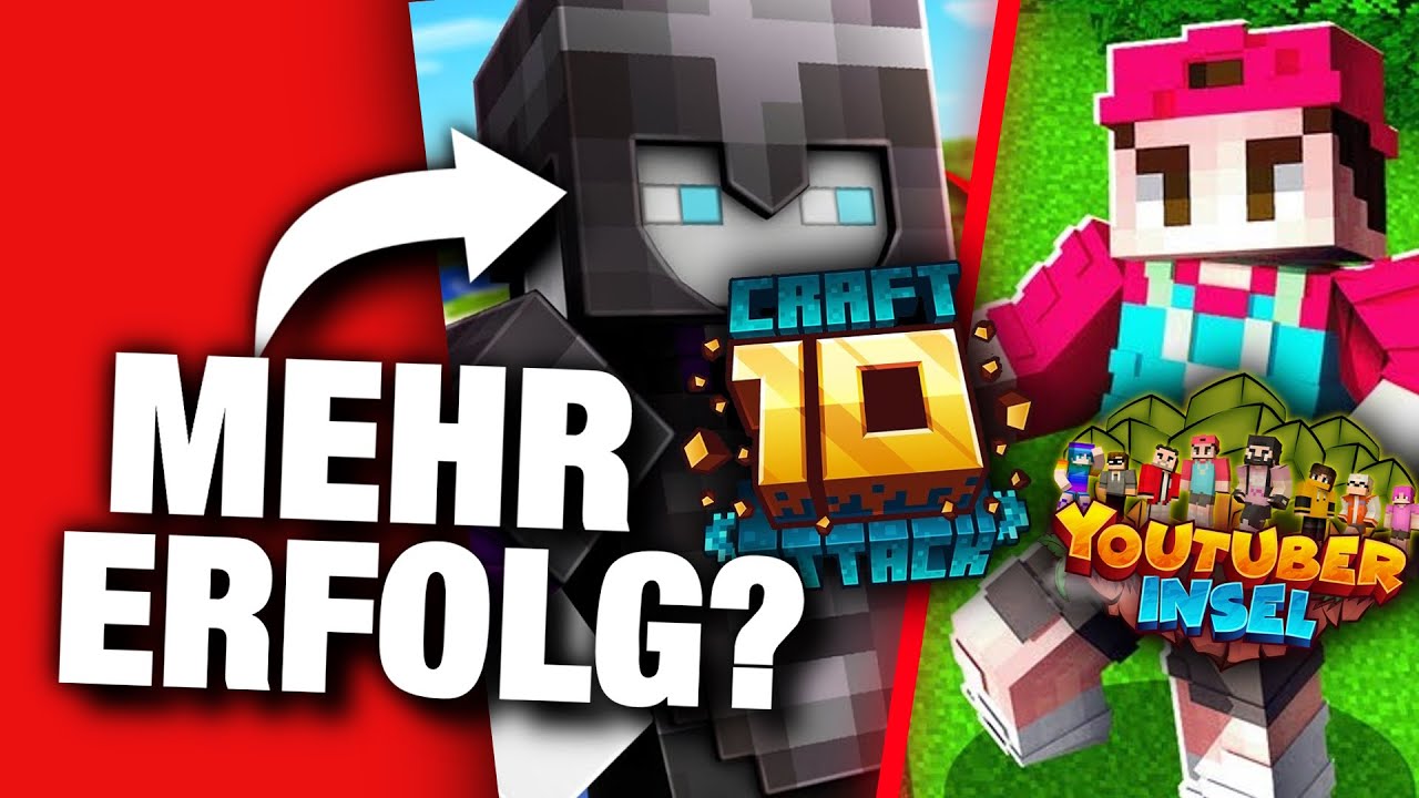 Ist die YouTuber Insel erfolgreicher als Craft Attack? - YouTube