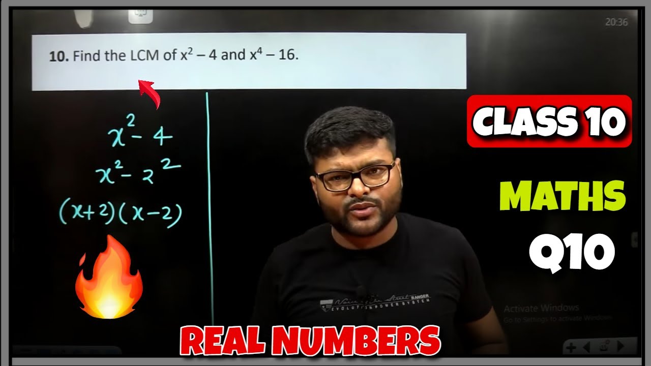 10 Find The LCM Of X2 4 And X4 16 YouTube