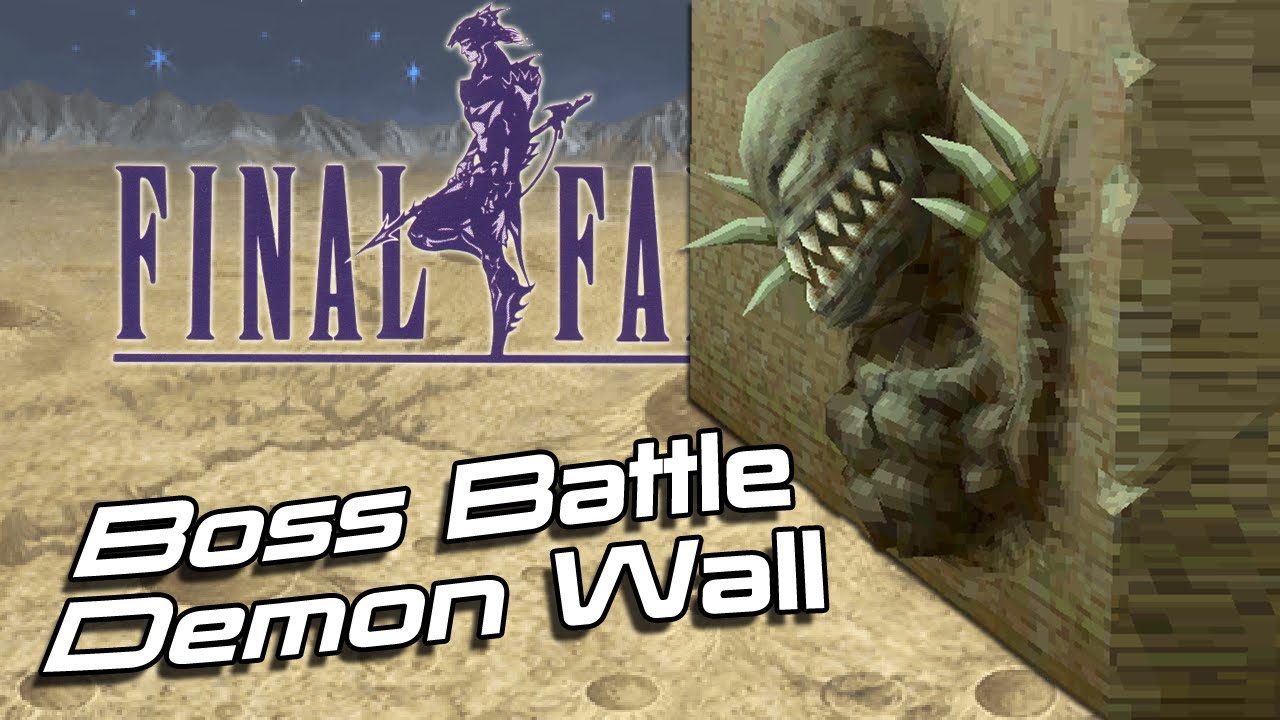 Final Fantasy IV 3D - Boss Battle - Demon Wall - Hard mode - YouTube