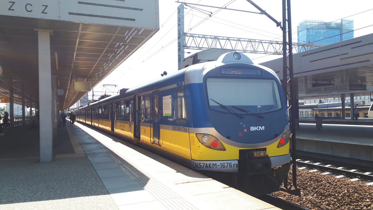 [SKM Trójmiasto] EN57AKM-1669+1676 - linia S2, relacja Wejherowo-Gdańsk Śródmieście - YouTube